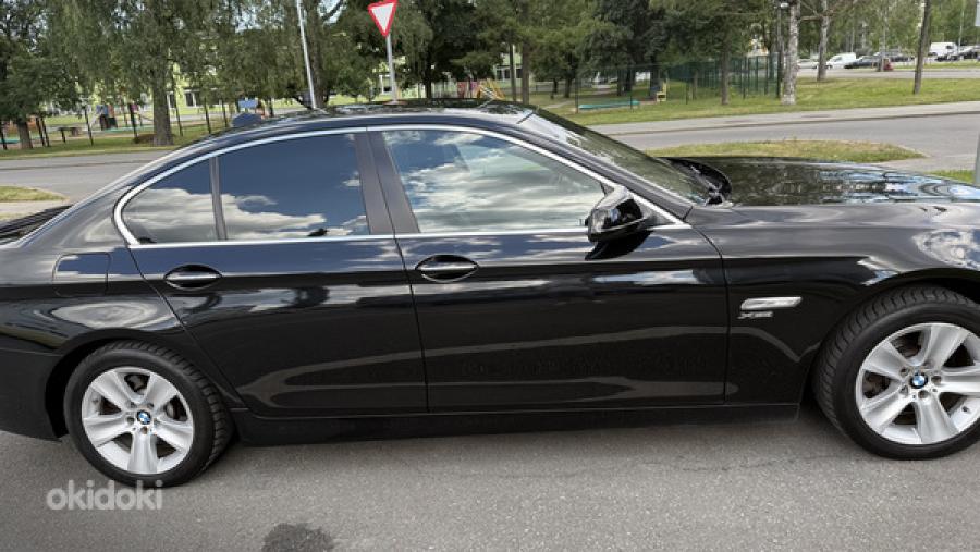 Black BMW 528 2012 in Tallinn, with an engine capacity of 0.18 L and mileage of 208 thousand km for 12000 €, photo 5 on AUTOMOTO.COM.LV