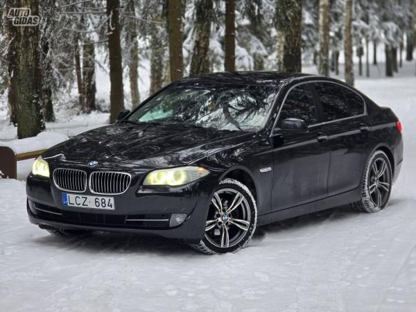 Black BMW 528 2013 in Radviliskis, with an engine capacity of 2.00 L and mileage of 279 thousand km for 8300 €, photo 1 on AUTOMOTO.COM.LV