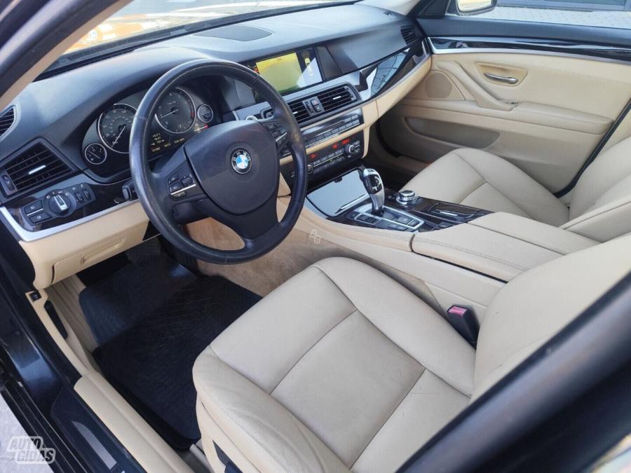 Black BMW 528 2013 in Siauliai, with an engine capacity of 2.00 L and mileage of 151 thousand km for 7700 €, photo 12 on AUTOMOTO.COM.LV