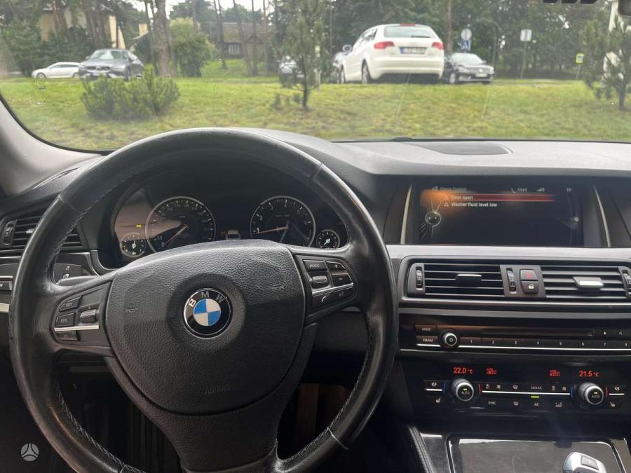 Melns BMW 528 2014 Kauņa, ar dzinēja tilpumu 2.00 L un nobraukumu 220 tūkst. km par 11000 €, foto 6 vietnē AUTOMOTO.COM.LV