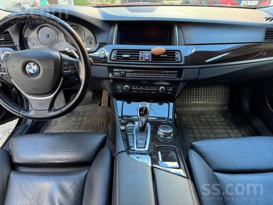 Black BMW 528 2017 in Tallinn, with an engine capacity of 2.00 L and mileage of 107 thousand km for 14000 €, photo 5 on AUTOMOTO.COM.LV
