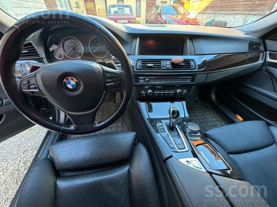 Black BMW 528 2017 in Tallinn, with an engine capacity of 2.00 L and mileage of 107 thousand km for 14000 €, photo 10 on AUTOMOTO.COM.LV