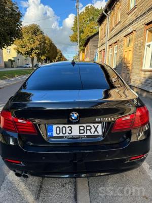 Black BMW 528 2017 in Tallinn, with an engine capacity of 2.00 L and mileage of 107 thousand km for 14000 €, photo 12 on AUTOMOTO.COM.LV