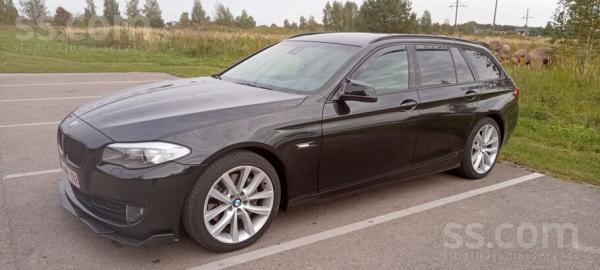 Black BMW 528 2011 in Jekabpils, with an engine capacity of 2.00 L and mileage of 219 thousand km for 10100 €, photo 1 on AUTOMOTO.COM.LV