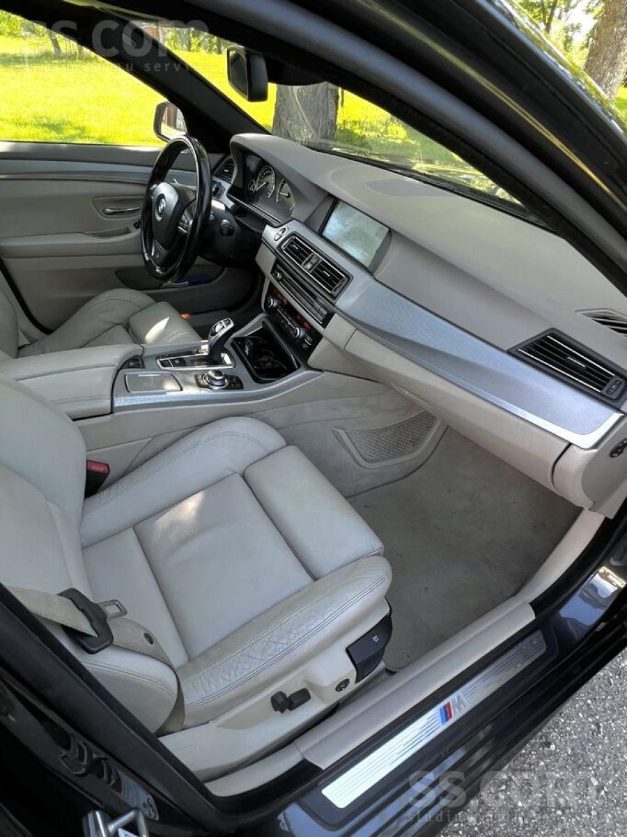 Black BMW 528 2011 in Cesis, with an engine capacity of 2.00 L and mileage of 213 thousand km for 12750 €, photo 13 on AUTOMOTO.COM.LV