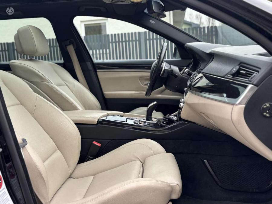 Black BMW 528 2011 in Kaunas, with an engine capacity of 3.00 L and mileage of 270 thousand km for 5750 €, photo 17 on AUTOMOTO.COM.LV