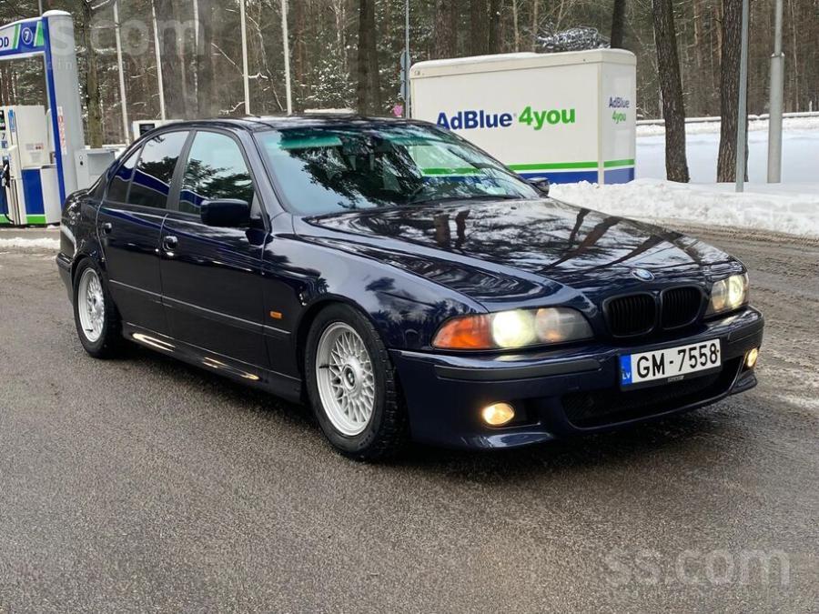 Blue BMW 528 1999 in Riga, with an engine capacity of 2.80 L and mileage of 0 thousand km for 3799 €, photo 7 on AUTOMOTO.COM.LV