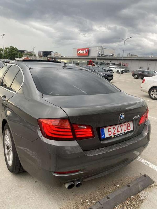 Brown BMW 528 2014 in Vilnius, with an engine capacity of 2.00 L and mileage of 288 thousand km for 6200 €, photo 6 on AUTOMOTO.COM.LV