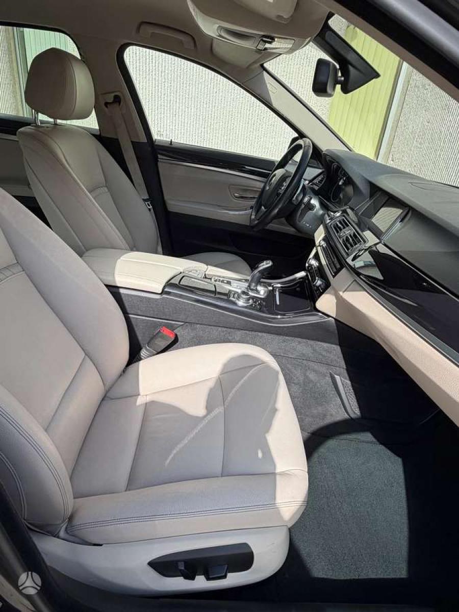 Brown BMW 528 2016 in Vilnius, with an engine capacity of 2.00 L and mileage of 169 thousand km for 11800 €, photo 12 on AUTOMOTO.COM.LV