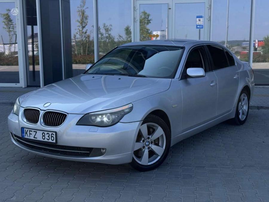 Pelēks BMW 528 2008 Viļņa, ar dzinēja tilpumu 3.00 L un nobraukumu 362 tūkst. km par 3000 €, foto 4 vietnē AUTOMOTO.COM.LV