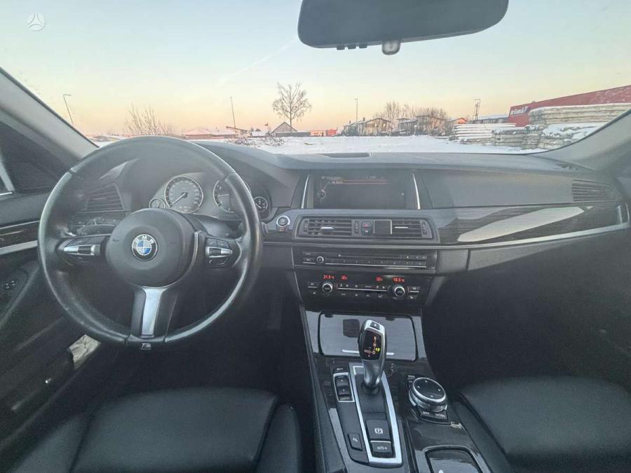 Grey BMW 528 2014 in Kaunas, with an engine capacity of 2.00 L and mileage of 146 thousand km for 9900 €, photo 8 on AUTOMOTO.COM.LV
