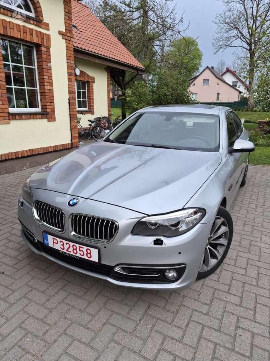 Grey BMW 528 2015 in Klaipeda, with an engine capacity of 2.00 L and mileage of 285 thousand km for 5600 €, photo 6 on AUTOMOTO.COM.LV