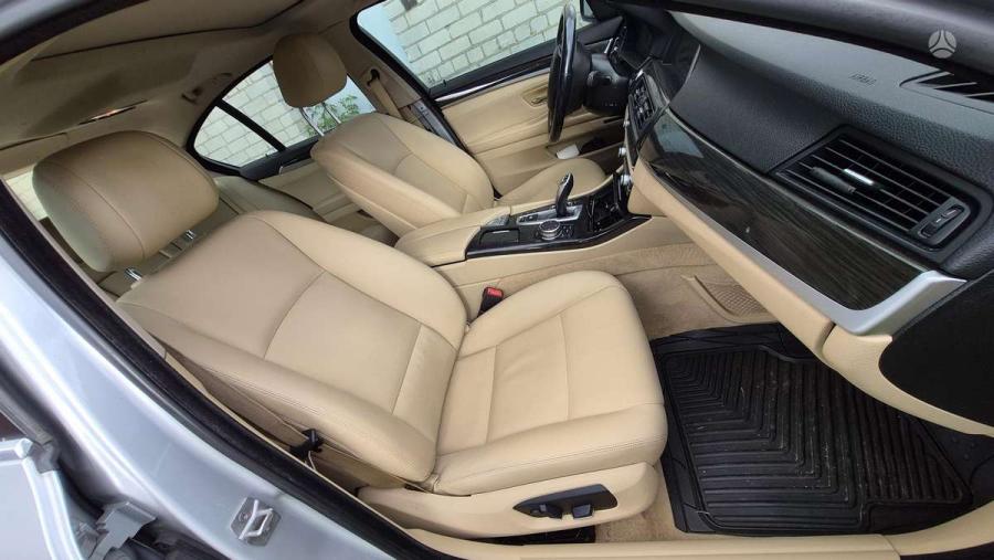 Grey BMW 528 2015 in Klaipeda, with an engine capacity of 2.00 L and mileage of 285 thousand km for 5600 €, photo 11 on AUTOMOTO.COM.LV