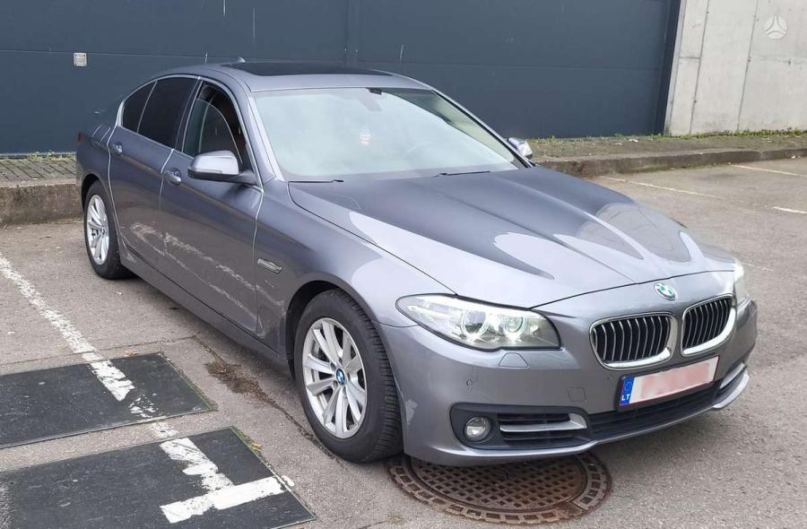 Pelēks BMW 528 2016 Šauļi, ar dzinēja tilpumu 2.00 L un nobraukumu 160 tūkst. km par 11500 €, foto 5 vietnē AUTOMOTO.COM.LV