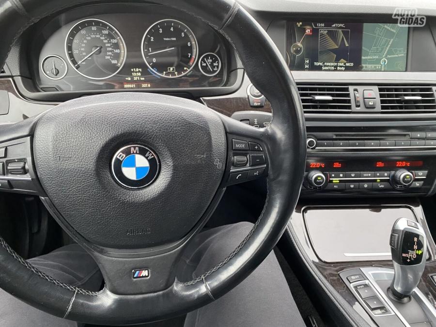 BMW 528 2013 in Vilnius, with an engine capacity of 2.80 L and mileage of 209 thousand km for 9900 €, photo 9 on AUTOMOTO.COM.LV