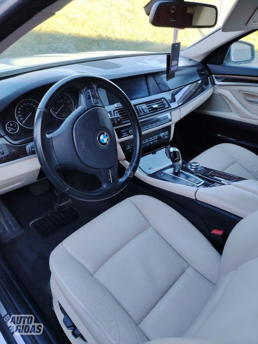 White BMW 528 2011 in Alytus, with an engine capacity of 3.00 L and mileage of 231 thousand km for 8500 €, photo 12 on AUTOMOTO.COM.LV