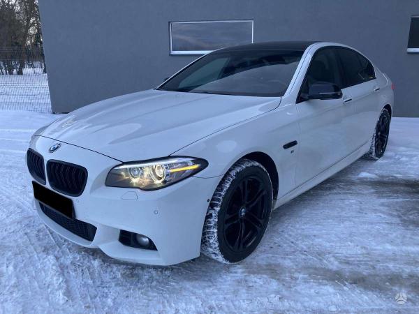 White BMW 528 2014 in Marijampole, with an engine capacity of 2.00 L and mileage of 236 thousand km for 12450 €, photo 3 on AUTOMOTO.COM.LV