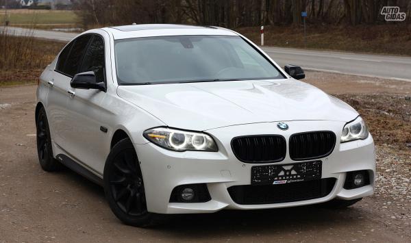 White BMW 528 2014 in Petrikaiciai, with an engine capacity of 2.00 L and mileage of 202 thousand km for 11999 €, photo 1 on AUTOMOTO.COM.LV