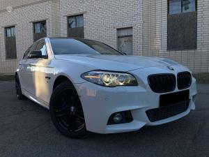 White BMW 528 2014 in Marijampole, with an engine capacity of 2.00 L and mileage of 236 thousand km for 5999 €, photo 13 on AUTOMOTO.COM.LV