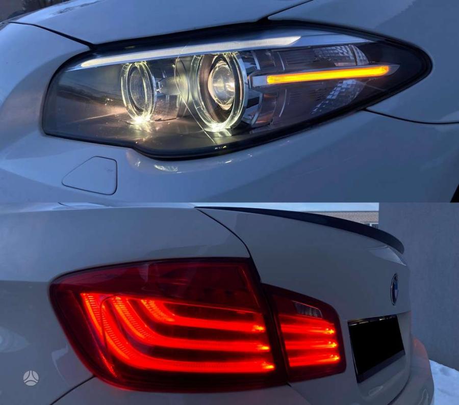 White BMW 528 2014 in Marijampole, with an engine capacity of 2.00 L and mileage of 236 thousand km for 5999 €, photo 15 on AUTOMOTO.COM.LV