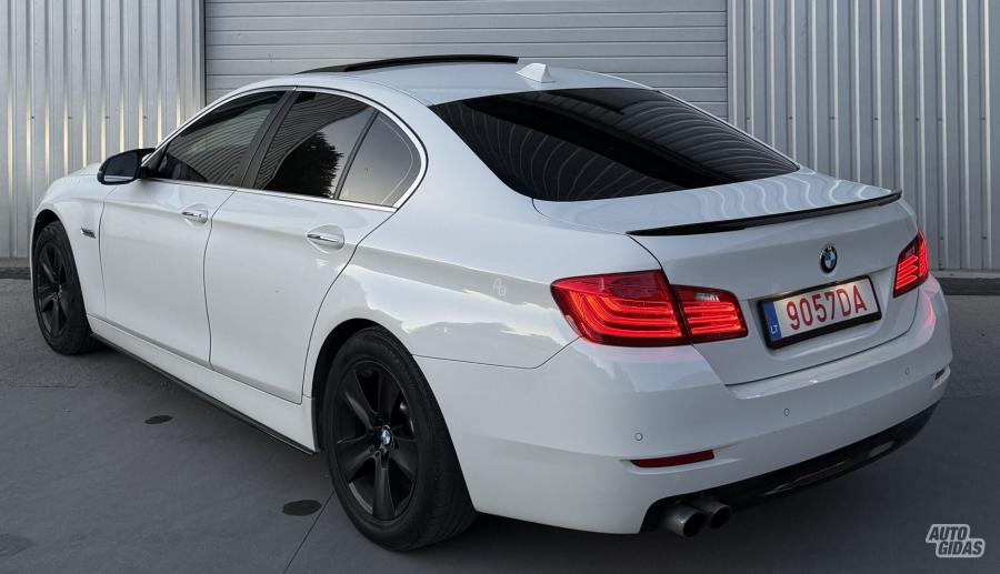 White BMW 528 2014 in Klaipeda, with an engine capacity of 2.00 L and mileage of 334 thousand km for 8100 €, photo 5 on AUTOMOTO.COM.LV