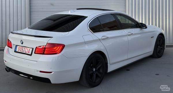 White BMW 528 2014 in Klaipeda, with an engine capacity of 2.00 L and mileage of 334 thousand km for 8100 €, photo 6 on AUTOMOTO.COM.LV