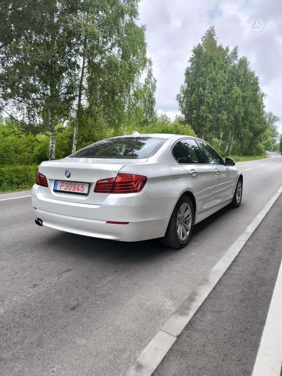 White BMW 528 2015 in Panevezys, with an engine capacity of 2.00 L and mileage of 83 thousand km for 12000 €, photo 7 on AUTOMOTO.COM.LV