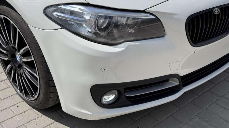 White BMW 528 2015 in Marijampole, with an engine capacity of 2.00 L and mileage of 224 thousand km for 9900 €, photo 8 on AUTOMOTO.COM.LV