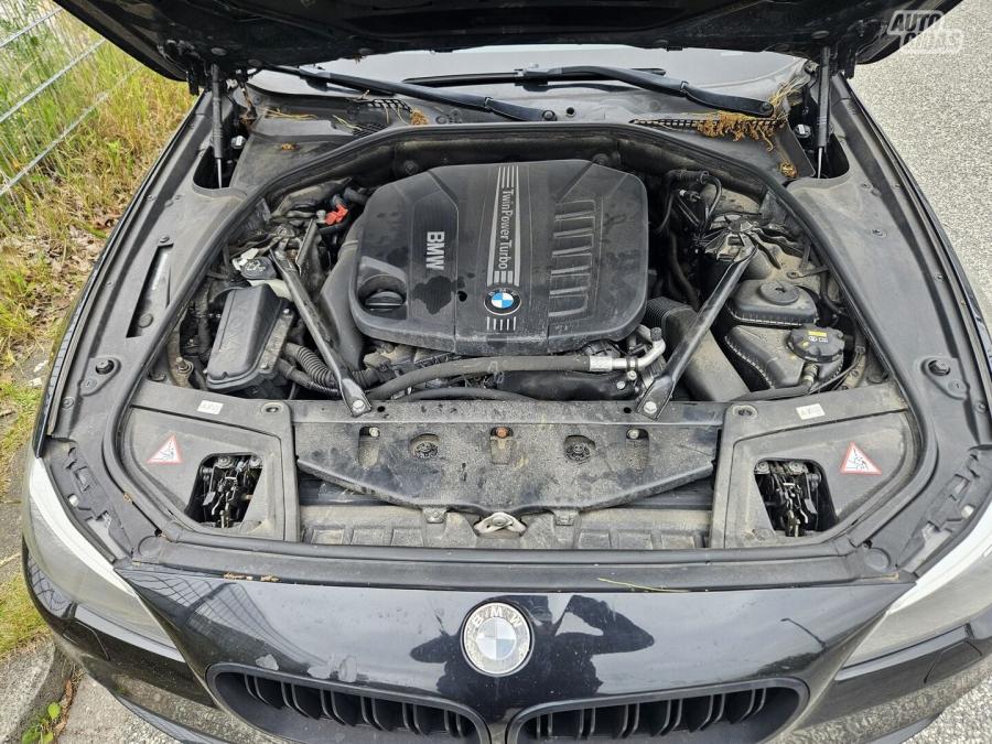 Black BMW 530 2015 in Mazeikiai, with an engine capacity of 3.00 L and mileage of 208 thousand km for 6200 €, photo 14 on AUTOMOTO.COM.LV