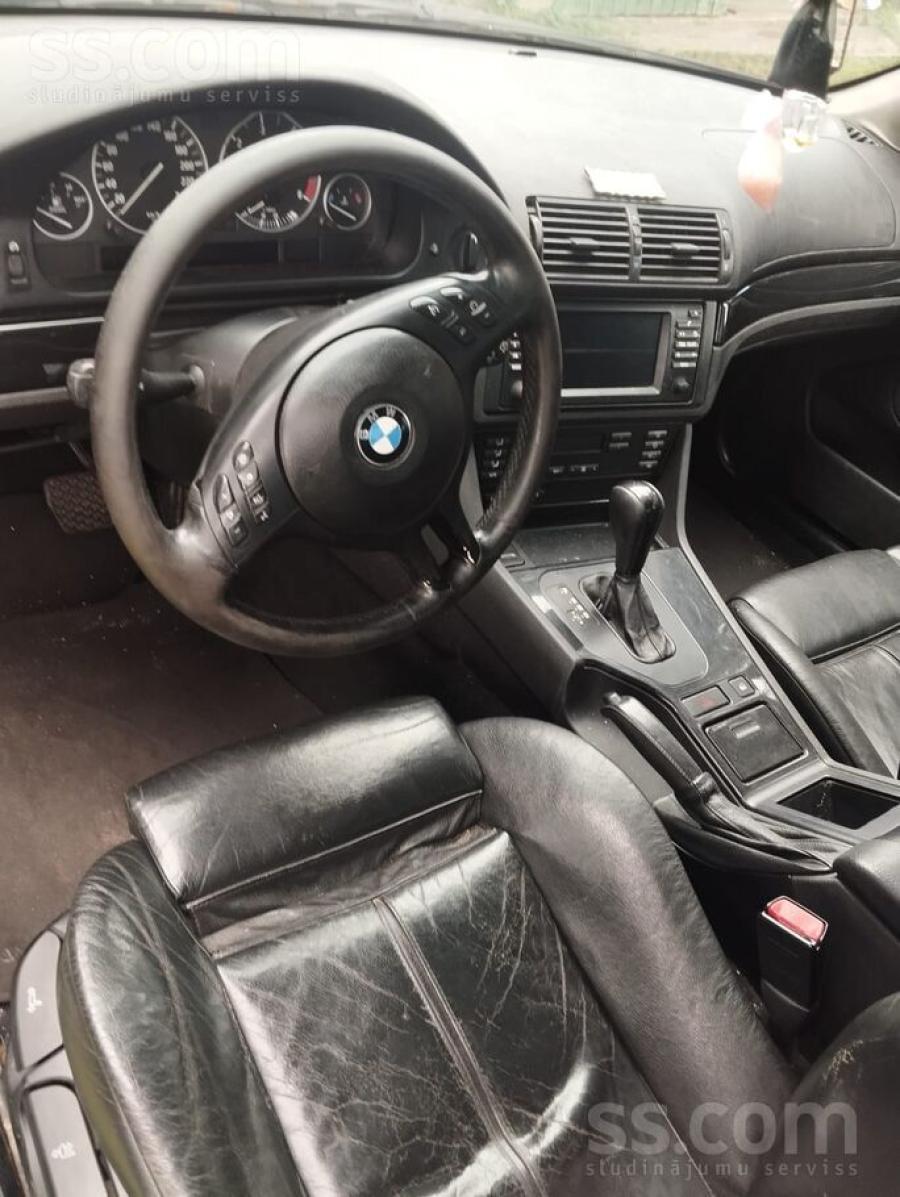 Black BMW 530 2002 in Ludza, with an engine capacity of 3.00 L and mileage of 450 thousand km for 1300 €, photo 2 on AUTOMOTO.COM.LV
