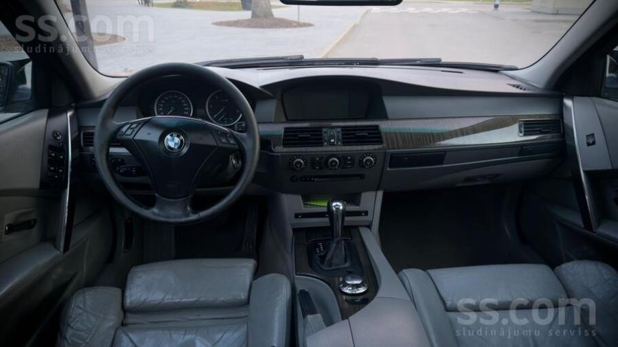 Black BMW 530 2003 in Ogre, with an engine capacity of 3.00 L and mileage of 407 thousand km for 4400 €, photo 9 on AUTOMOTO.COM.LV