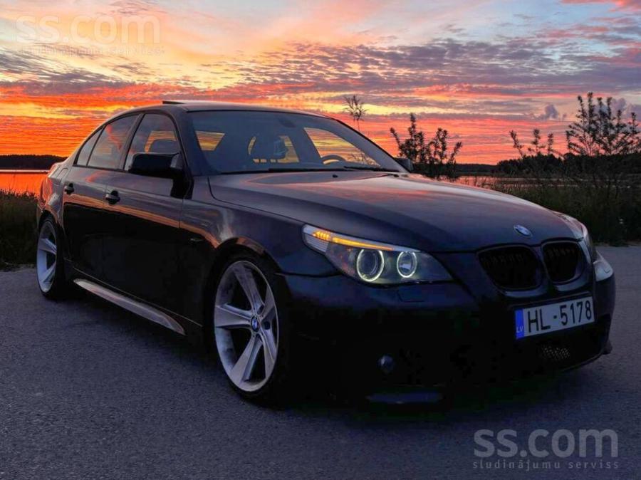 Black BMW 530 2003 in Riga, with an engine capacity of 3.00 L and mileage of 410 thousand km for 4200 €, photo 1 on AUTOMOTO.COM.LV