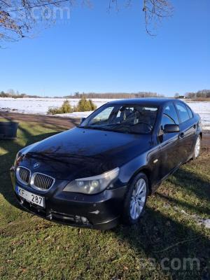 Black BMW 530 2003 in Bauska, with an engine capacity of 3.00 L and mileage of 387 thousand km for 1600 €, photo  on AUTOMOTO.COM.LV