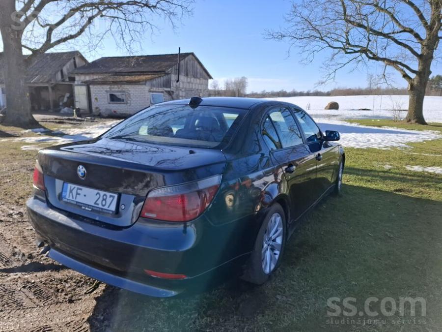 Melns BMW 530 2003 Bauska, ar dzinēja tilpumu 3.00 L un nobraukumu 387 tūkst. km par 1600 €, foto 5 vietnē AUTOMOTO.COM.LV