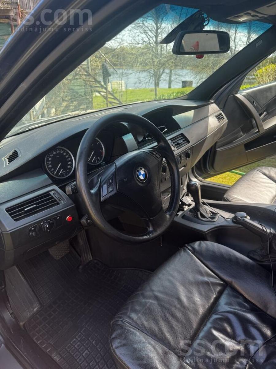 Black BMW 530 2003 in Riga, with an engine capacity of 3.00 L and mileage of 483 thousand km for 4999 €, photo 5 on AUTOMOTO.COM.LV