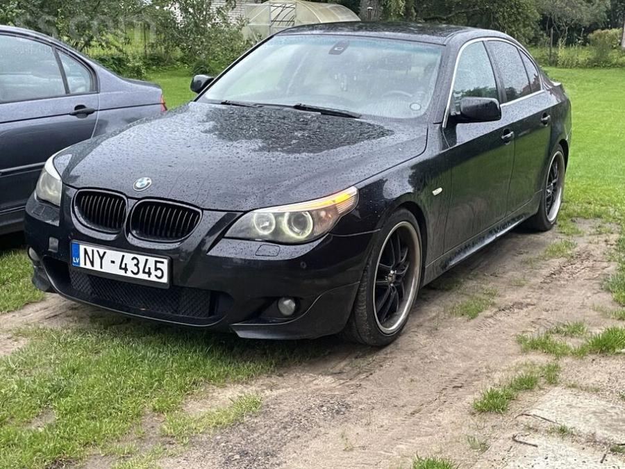 Черный БМВ 530 2003 в Валмиера, объемом двигателя 3.00 л и пробегом 265 тыс. км за 3500 €, фото 1 на AUTOMOTO.COM.LV