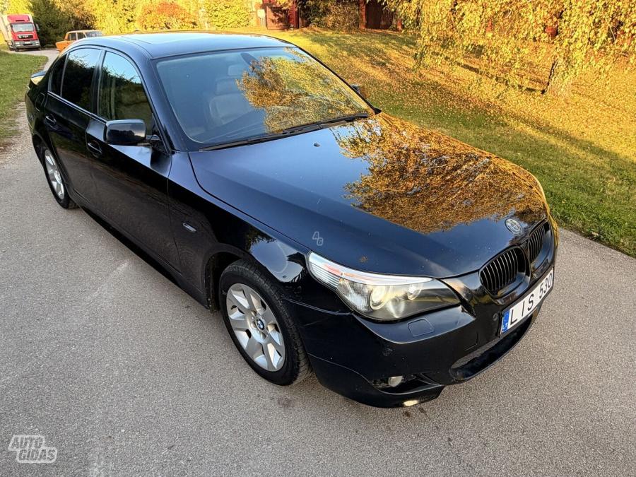 Black BMW 530 2003 in Vilnius, with an engine capacity of 3.00 L and mileage of 400 thousand km for 2850 €, photo 8 on AUTOMOTO.COM.LV
