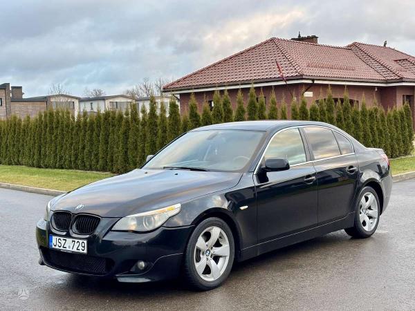 Black BMW 530 2004 in Vilnius, with an engine capacity of 3.00 L and mileage of 390 thousand km for 3200 €, photo 1 on AUTOMOTO.COM.LV
