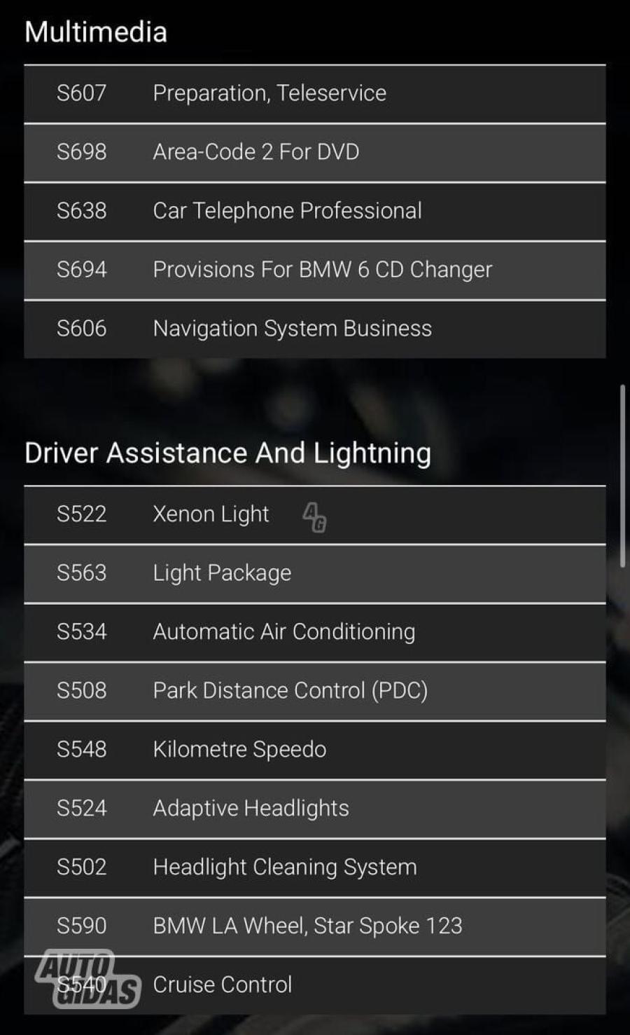 Черный БМВ 530 2004 в Вильнюс, объемом двигателя 3.00 л и пробегом 476 тыс. км за 2600 €, фото 13 на AUTOMOTO.COM.LV