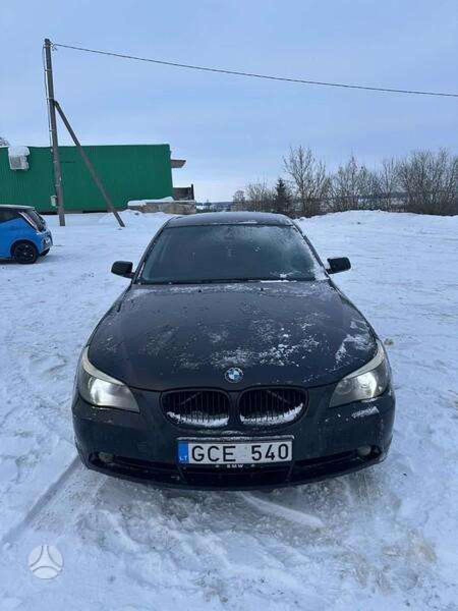 Black BMW 530 2004 in Jonava, with an engine capacity of 2.99 L and mileage of 476 thousand km for 3200 €, photo 1 on AUTOMOTO.COM.LV