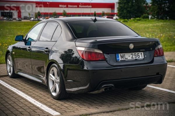 Black BMW 530 2004 in Riga, with an engine capacity of 3.00 L and mileage of 0 thousand km for 3990 €, photo 6 on AUTOMOTO.COM.LV