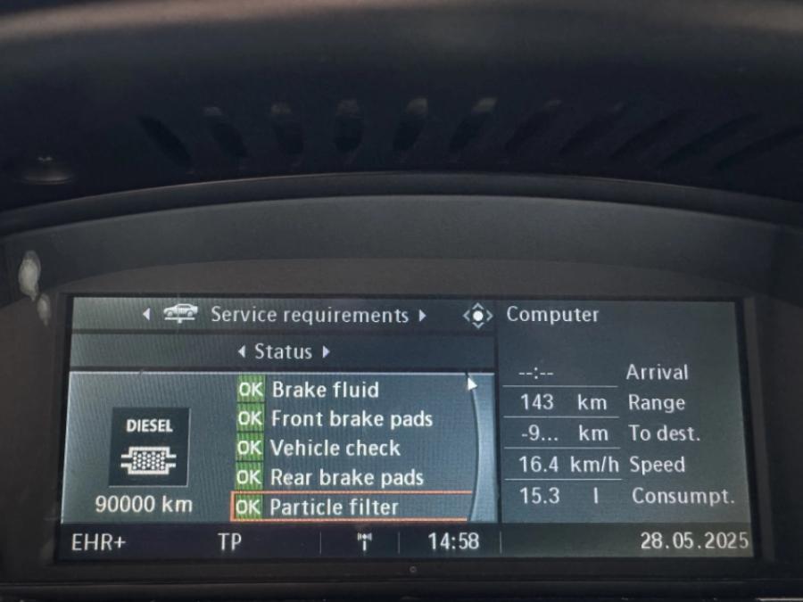 Melns BMW 530 2004 Rīga, ar dzinēja tilpumu 3.00 L un nobraukumu 363 tūkst. km par 4990 €, foto 32 vietnē AUTOMOTO.COM.LV