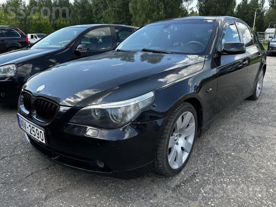 Black BMW 530 2004 in Daugavpils, with an engine capacity of 3.00 L and mileage of 421 thousand km for 2200 €, photo 1 on AUTOMOTO.COM.LV