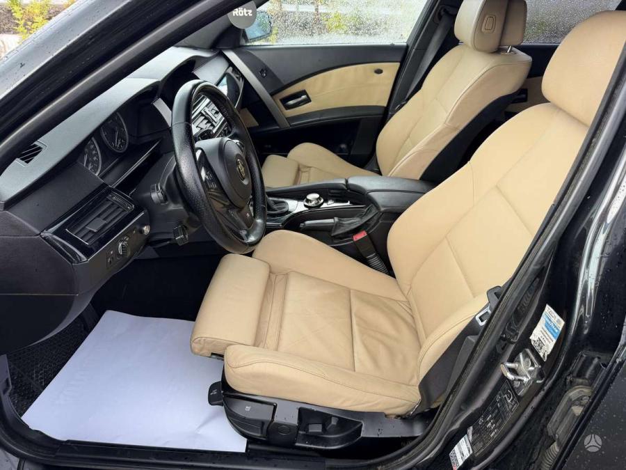 Black BMW 530 2004 in Vilnius, with an engine capacity of 2.99 L and mileage of 320 thousand km for 5899 €, photo 29 on AUTOMOTO.COM.LV