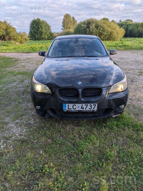 Black BMW 530 2004 in Jelgava, with an engine capacity of 3.00 L and mileage of 505 thousand km for 3000 €, photo 1 on AUTOMOTO.COM.LV