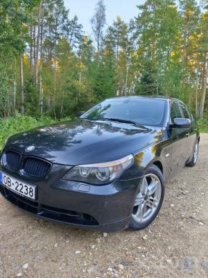 Black BMW 530 2004 in Rezekne, with an engine capacity of 3.00 L and mileage of 439 thousand km for 2750 €, photo  on AUTOMOTO.COM.LV