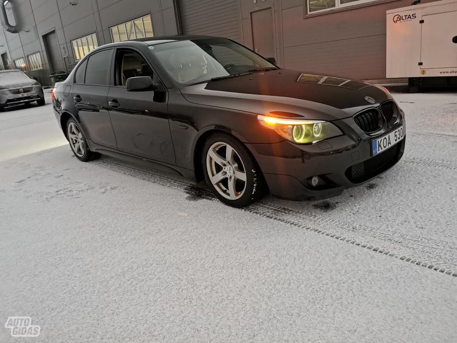 Black BMW 530 2005 in Kaisiadorys, with an engine capacity of 3.00 L and mileage of 362 thousand km for 4300 €, photo 6 on AUTOMOTO.COM.LV