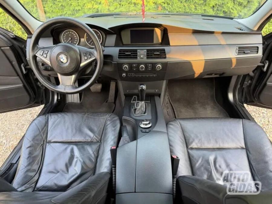 Black BMW 530 2005 in Salcininkai, with an engine capacity of 3.00 L and mileage of 368 thousand km for 5700 €, photo 10 on AUTOMOTO.COM.LV