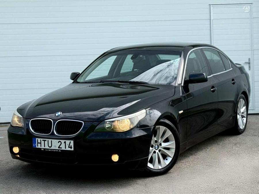 Black BMW 530 2005 in Kaunas, with an engine capacity of 2.99 L and mileage of 377 thousand km for 3500 €, photo 1 on AUTOMOTO.COM.LV