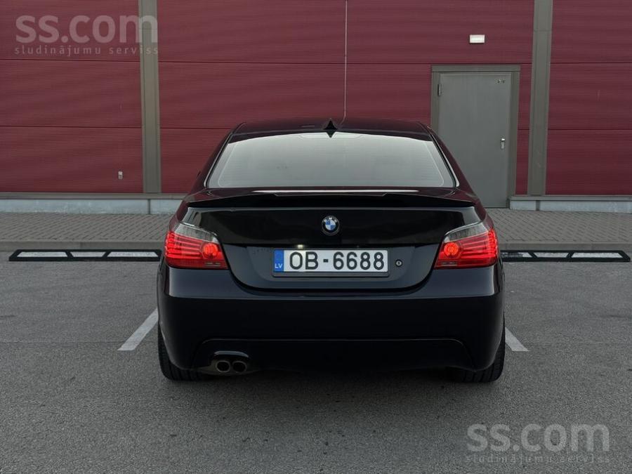 Black BMW 530 2005 in Riga, with an engine capacity of 3.00 L and mileage of 415 thousand km for 4950 €, photo 6 on AUTOMOTO.COM.LV